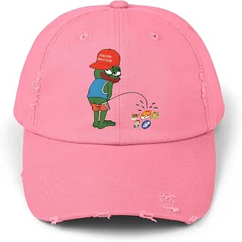 Pepe's Domination on Competition - Distressed Meme-Crypto Cap for Cool ...