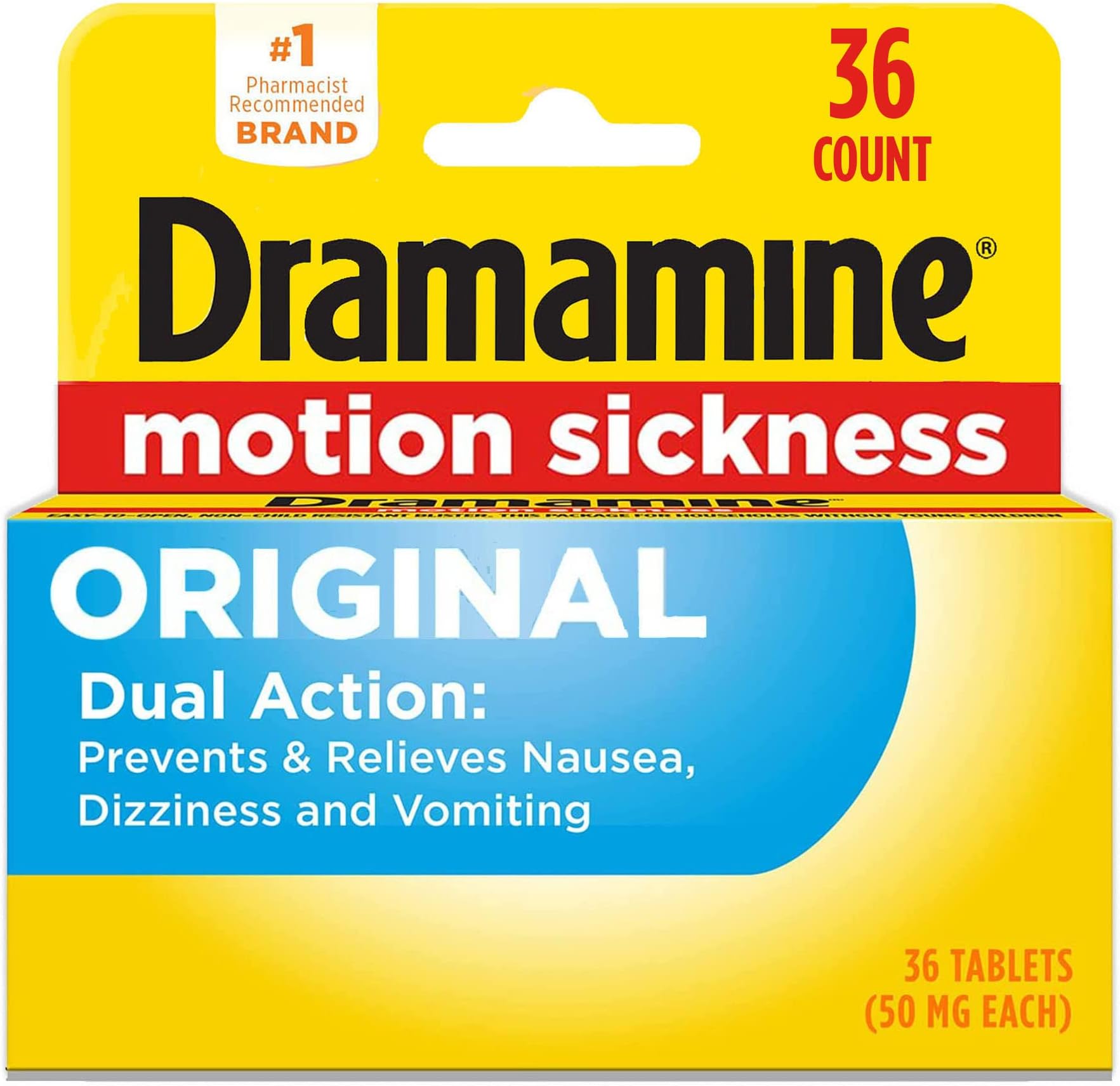 Amazon.com: Dramamine Non-Drowsy Naturals with Natural Ginger, 18 ...