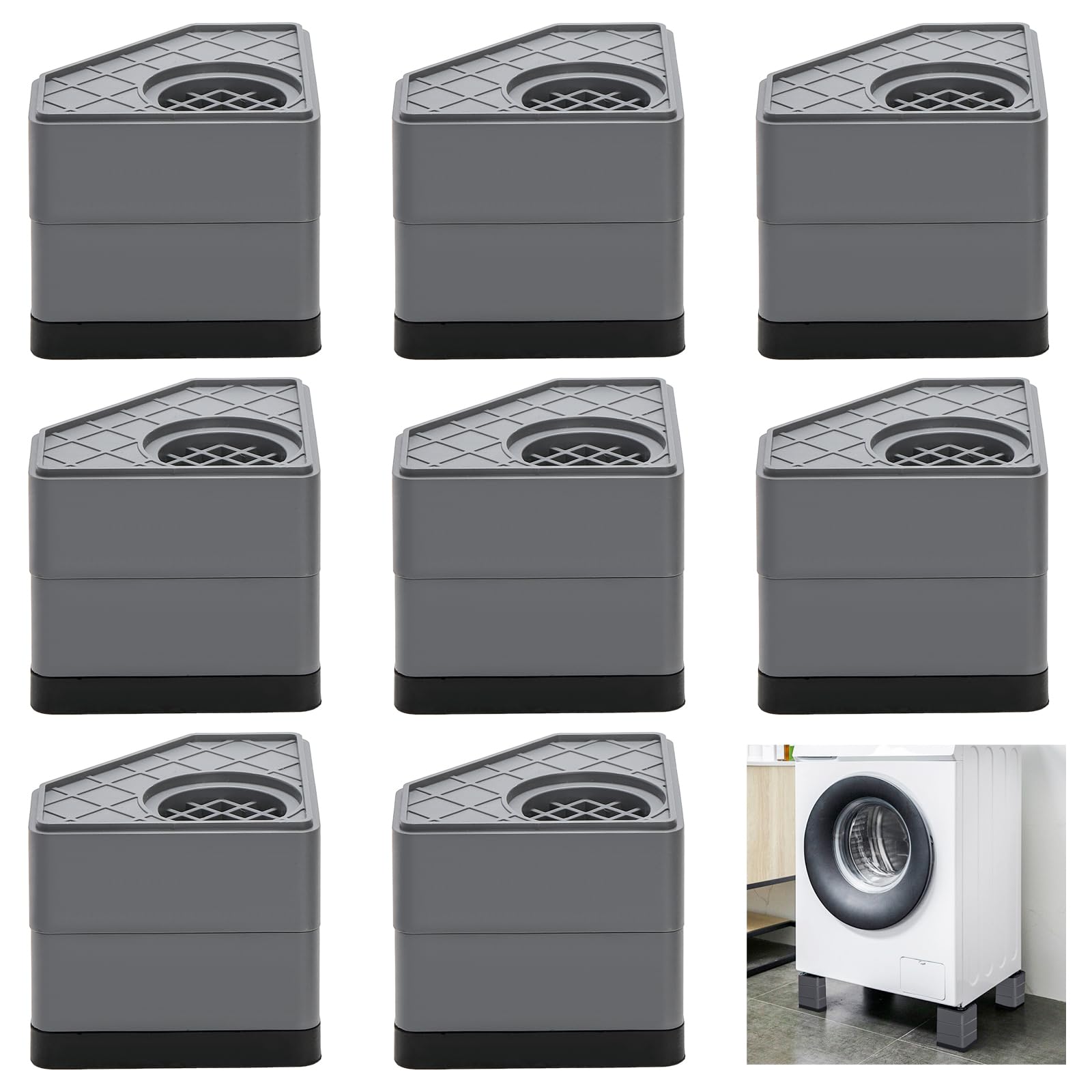 Amazon.com: Bekith 8 Pack Anti Vibration Pads for Washing Machine ...
