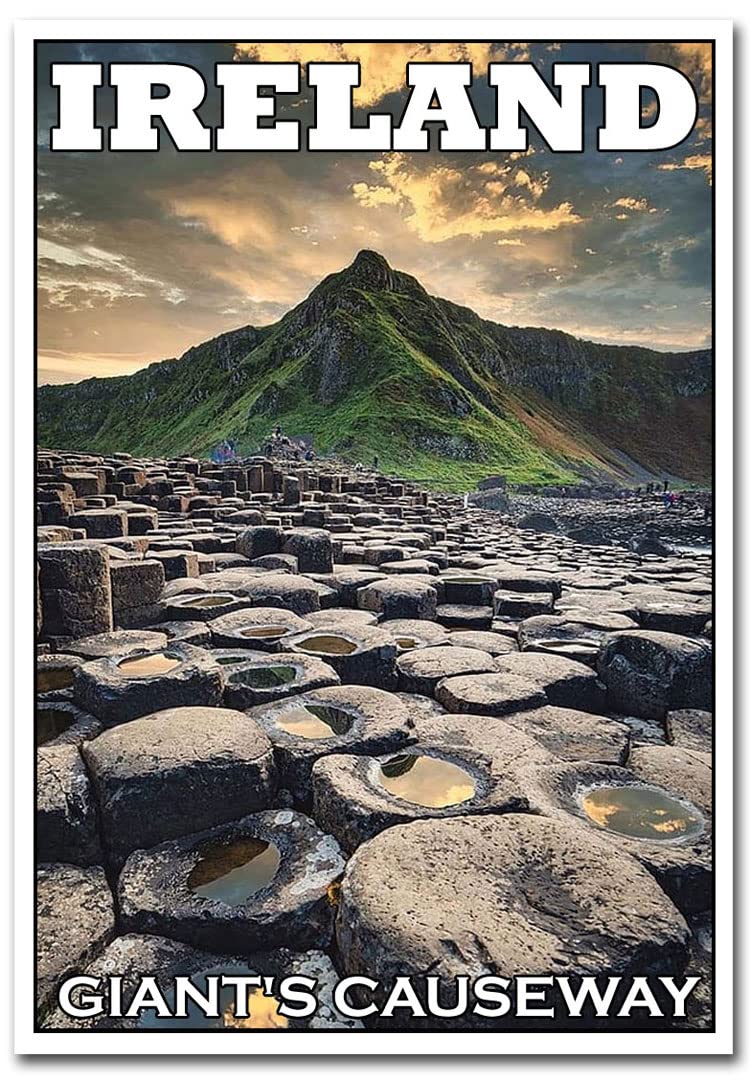 Amazon.com: Giant's Causeway, Causeway Coast, Northern Ireland Fridge Magnet Size 2.5" x 3.5 ...