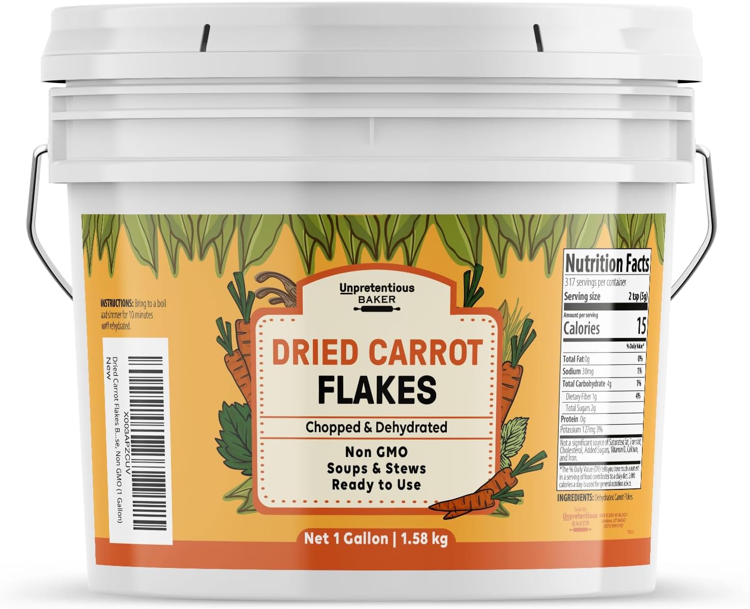 Amazon.com: Dried Carrots by Its Delish, 5 lbs Bulk Bag of Dehydrated ...