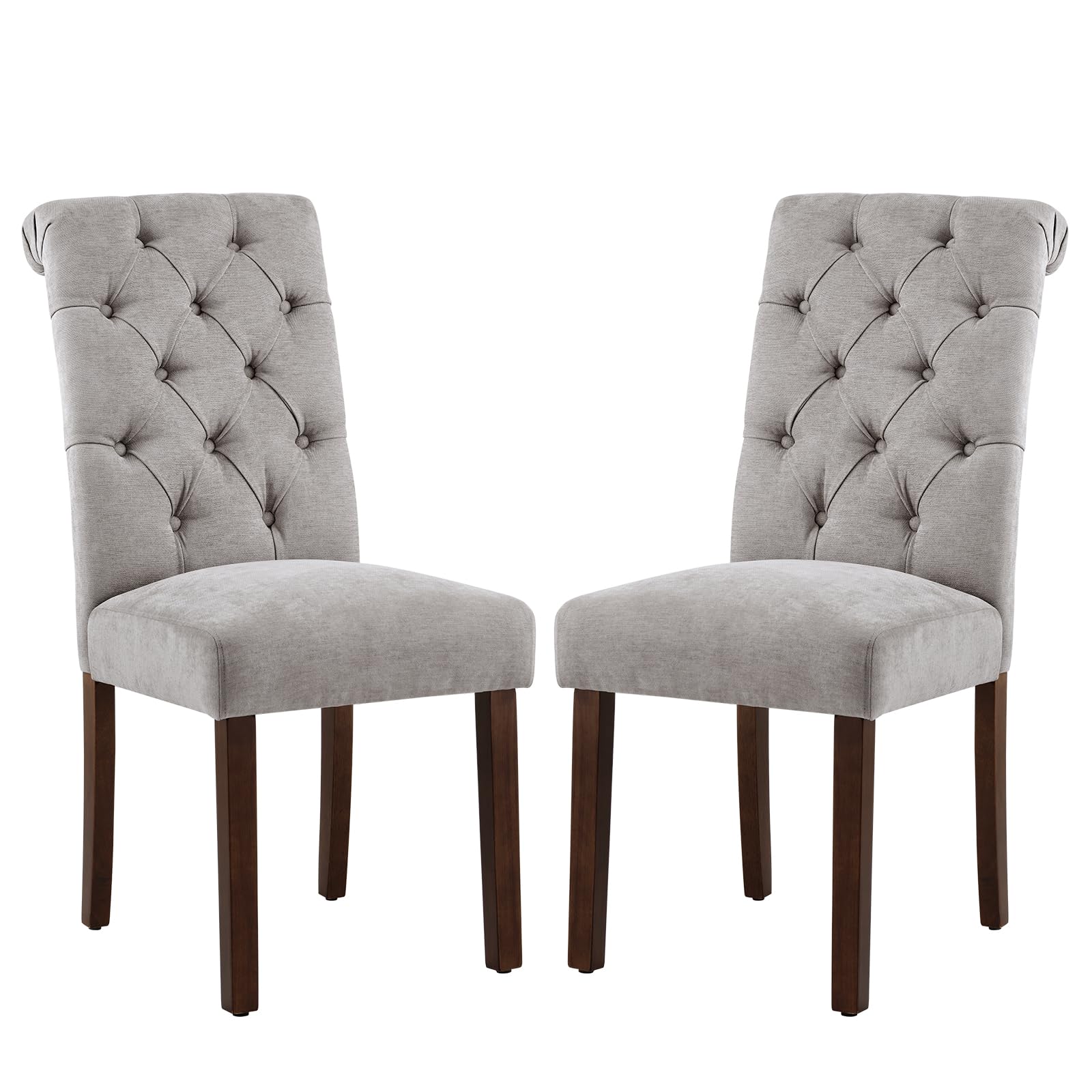 COLAMY Tufted Dining Chairs Set of 2, Accent Parsons Diner Chairs ...