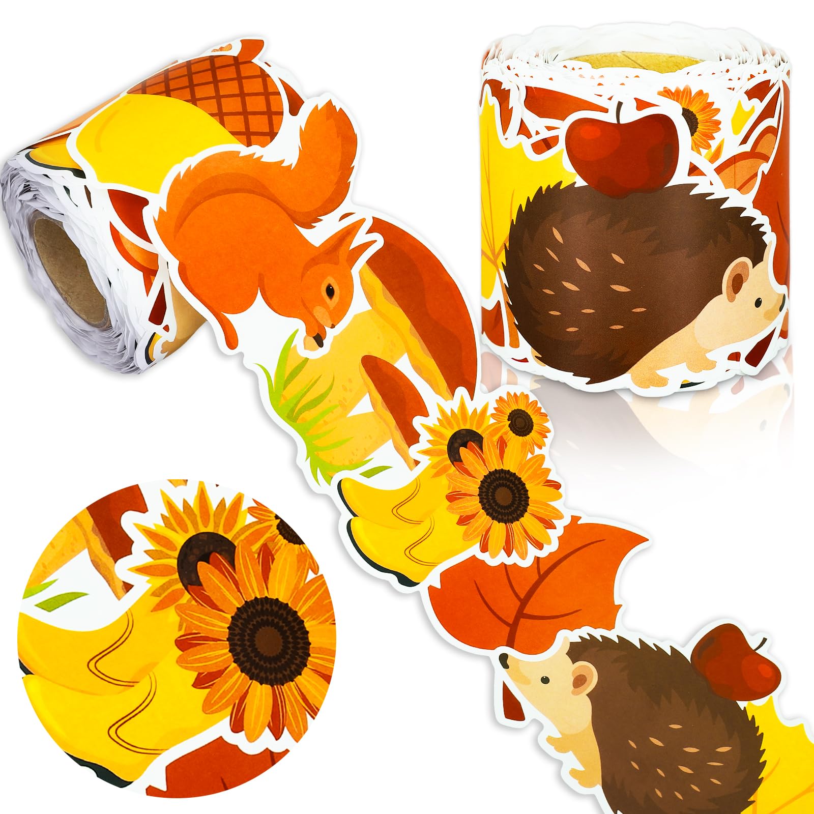 Amazon.com: Whaline 66FT Fall Bulletin Board Borders Autumn Leaves ...