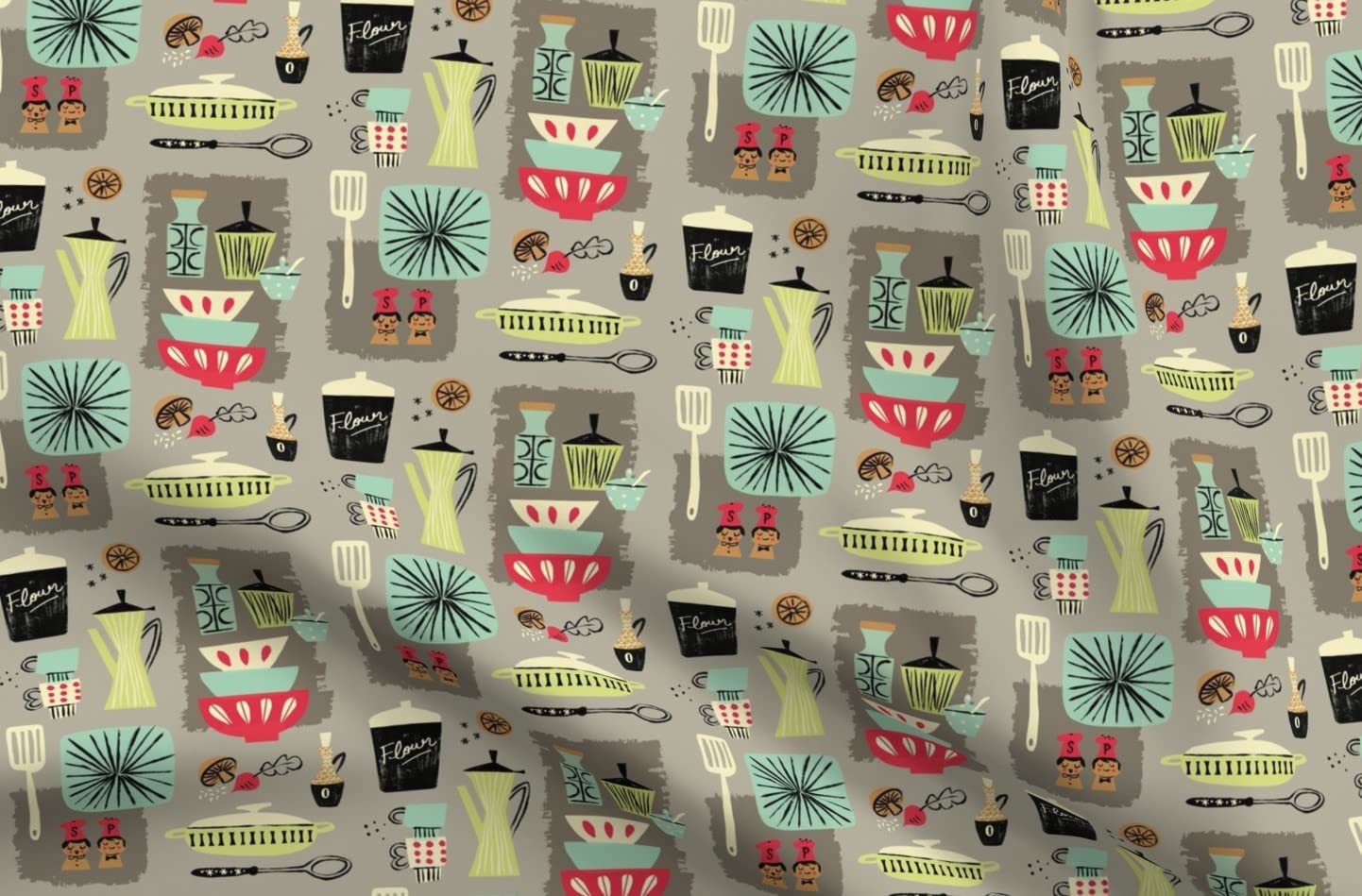 Vintage Kitchen Fabric Fabric Spring Creative Farm House Kitchen