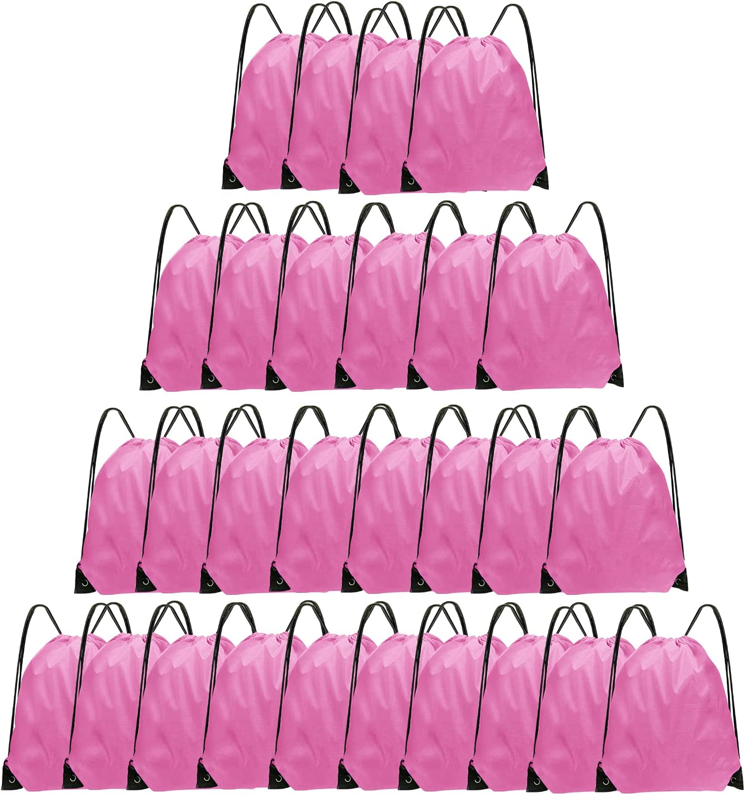 Amazon.com | 16 Pack Drawstring Bags,Bulk Draw String Backpack, DIY Gym ...