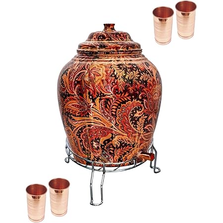 Buy 10 Liter Copper Tank Copper Container Copper Pot Copper Matka ...