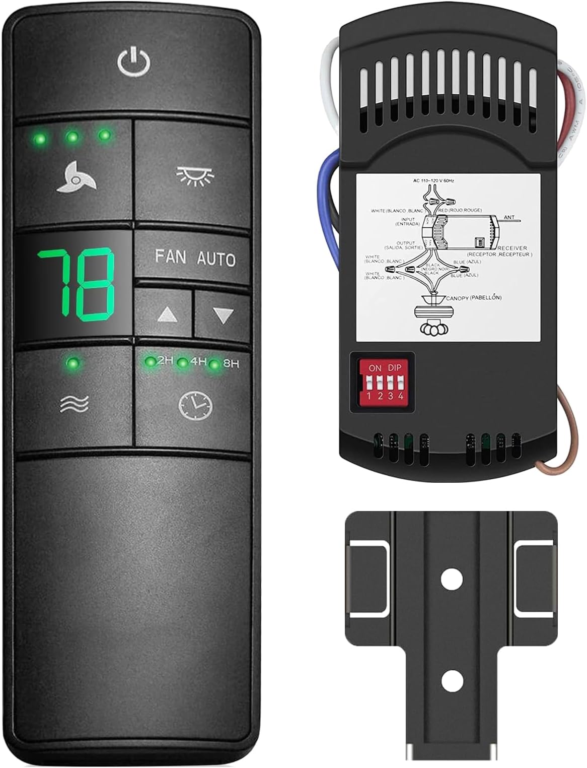 Universal Ceiling Fan Remote Control Kit Replacement for Hampton Bay ...