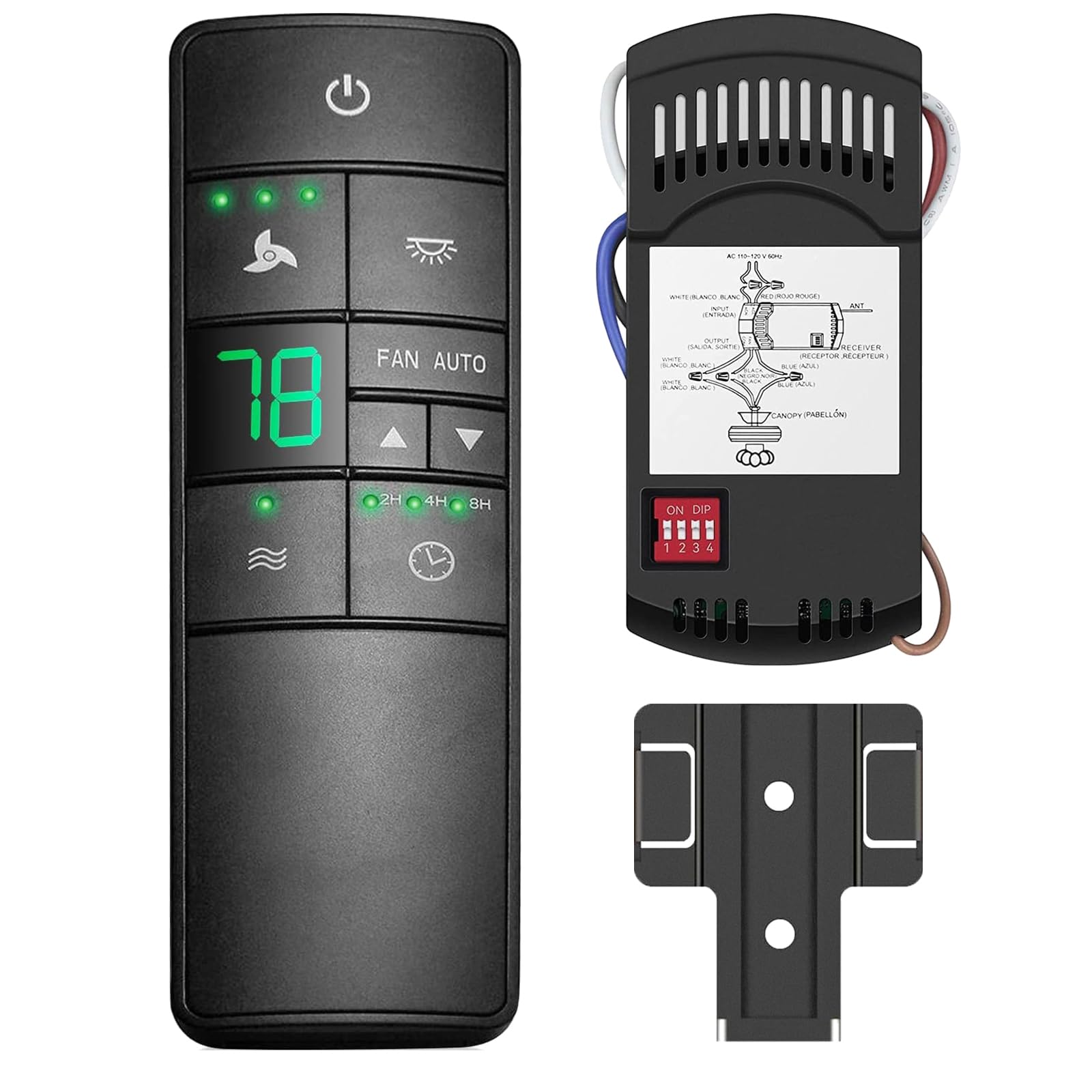 Amazon.com: Universal Ceiling Fan Remote Control Kit Replacement for ...
