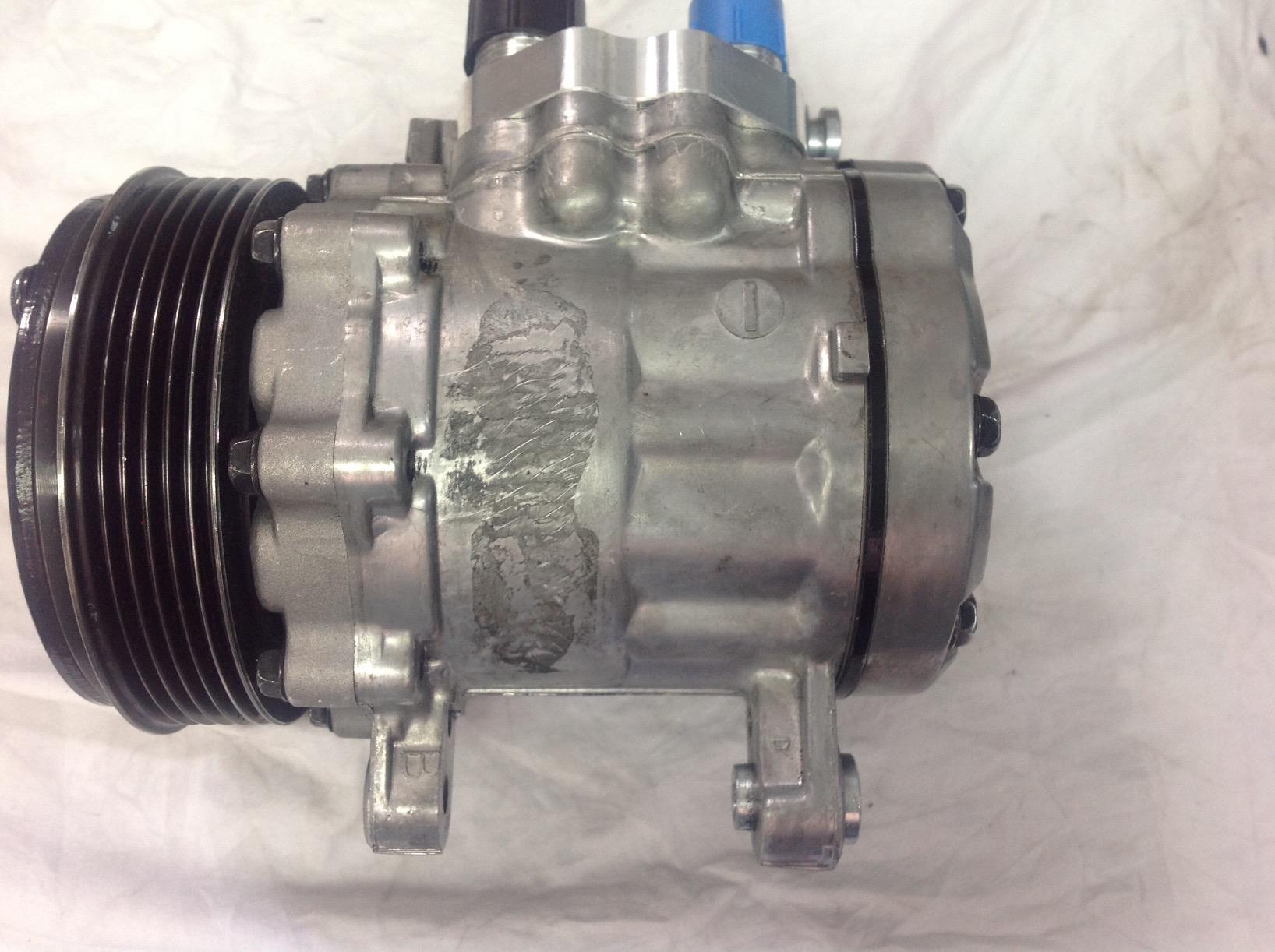 Amazon.com: Dirty Dingo Sanden SD7B10 Mini A/C Compressor Satin Finish ...