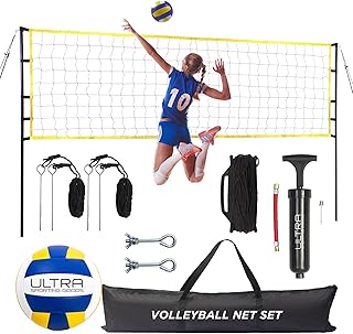 Amazon.com: Volleyball Nets - Volleyball Nets / Volleyball Court ...