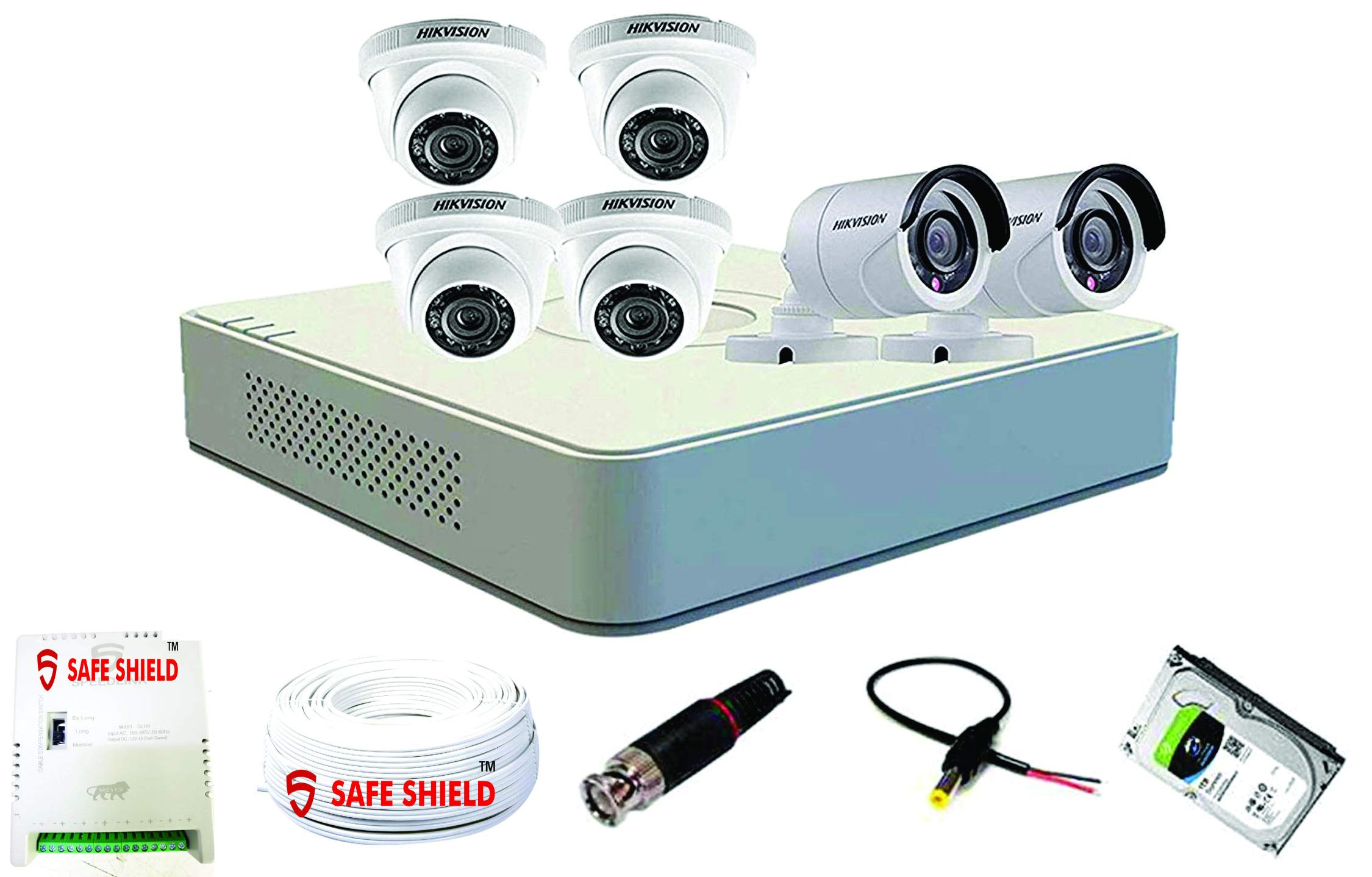 Hikvision 8 Channel DVR & 2 Bullet & 4 Dome CCTV Wireless Full HD 1080P ...