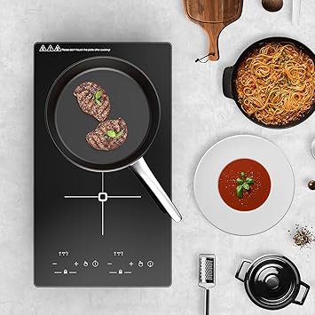 Amazon.com: VBGK Double Induction Cooktop, 12 Inch Portable Induction ...