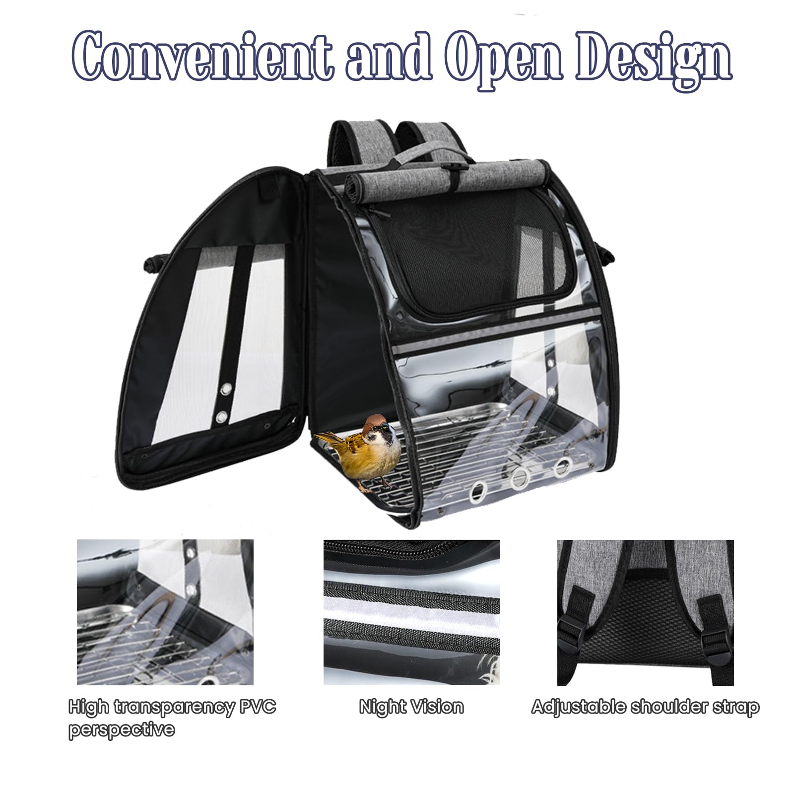 Snapklik.com : PAWFECTJEE Portable Bird Carrier Backpack - Ideal Bird ...