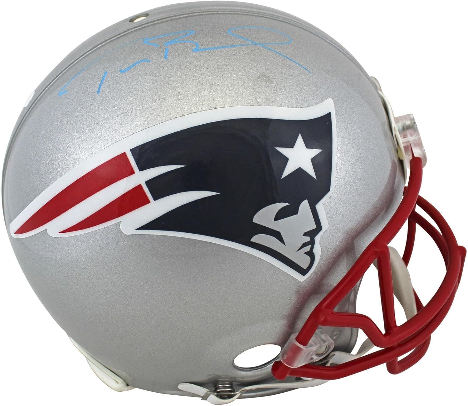 Amazon.com: Patriots Tom Brady Signed Full Size Proline Helmet Tri Star ...