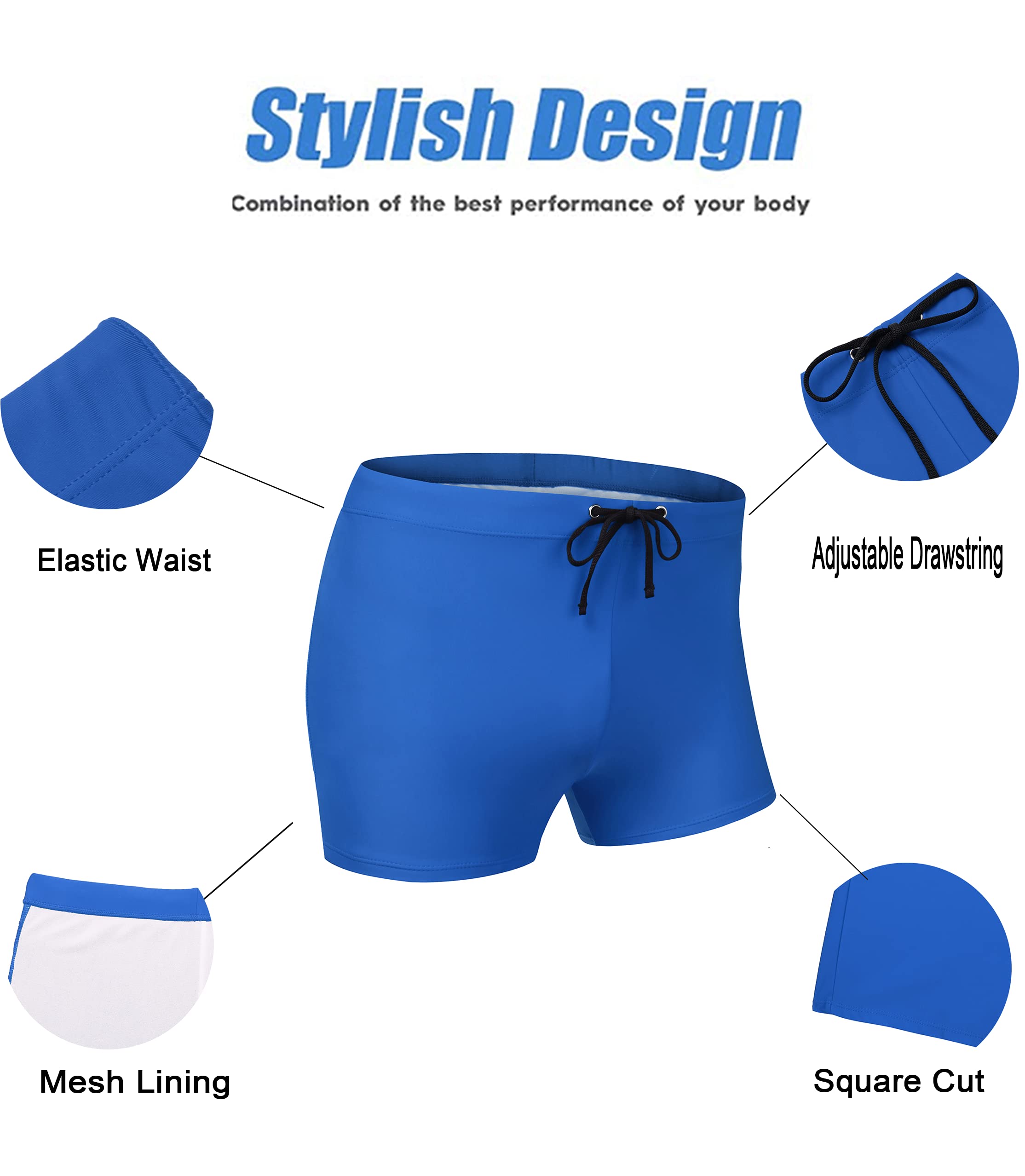 Snapklik.com : COOFANDY Mens Quick Dry Lightweight Square Leg Cut ...