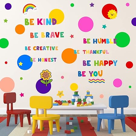 Amazon.com: Classroom Wall Decals Inspirational Wall Stickers for Kids ...