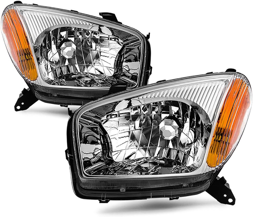 Amazon.com: VIPMOTOZ Chrome Housing OE-Style Headlight Headlamp ...