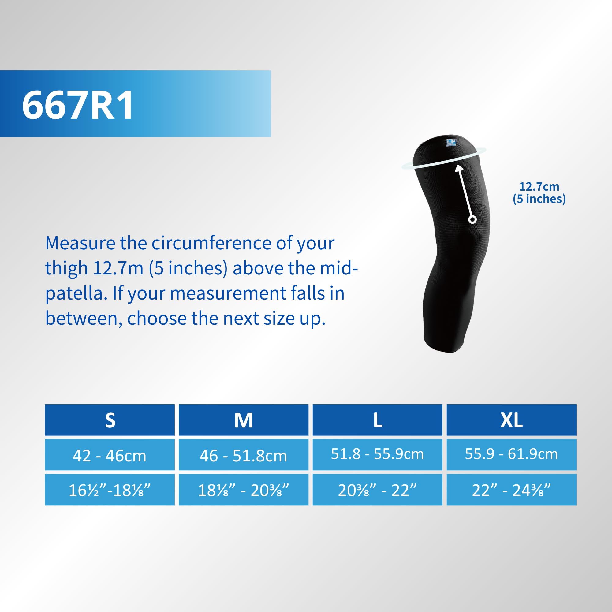 Snapklik.com : LP SUPPORT 667 Compression Sleeve Leg Full Length For Sports, Cycling, Running ...