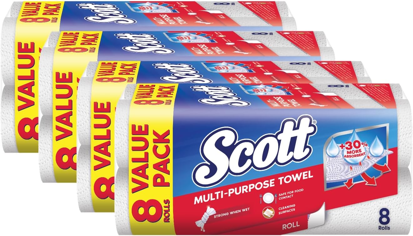 Scott Multi-Purpose Kitchen Towels Value Pack, 55 count (Pack of 32 ...