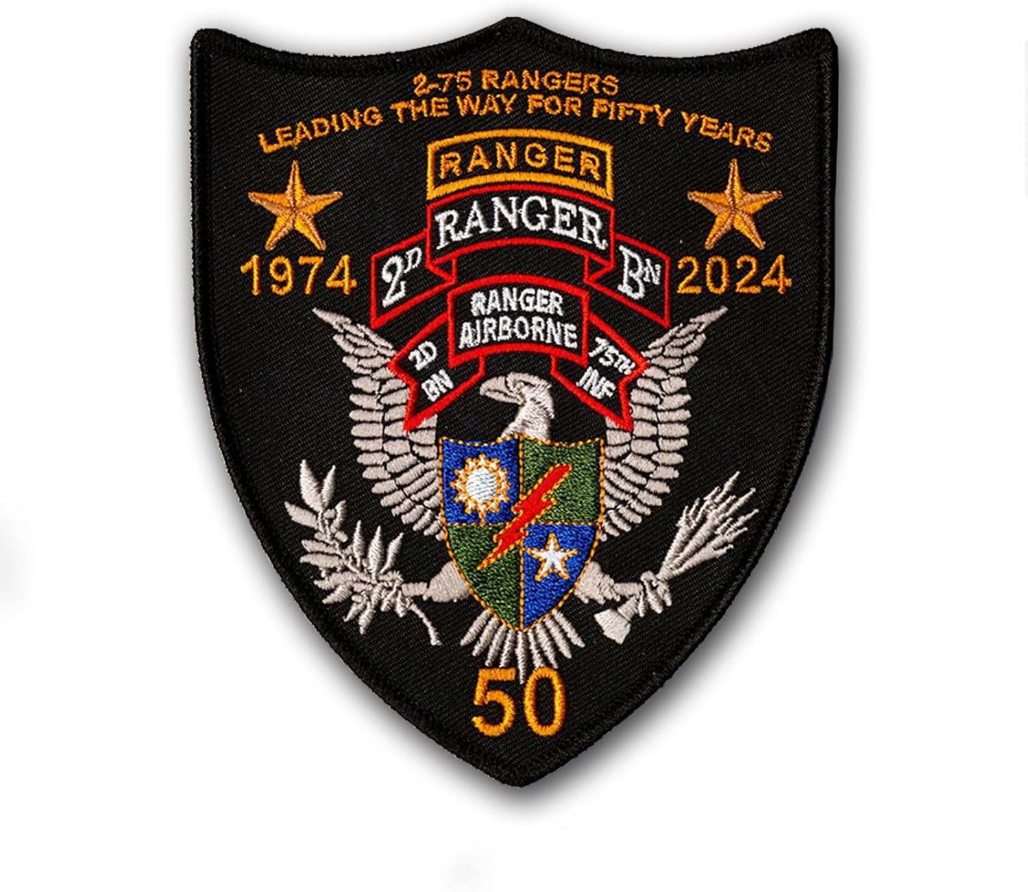 Amazon.com: Bayonet Design - 2nd Battalion, 75th Ranger 50 Year ...