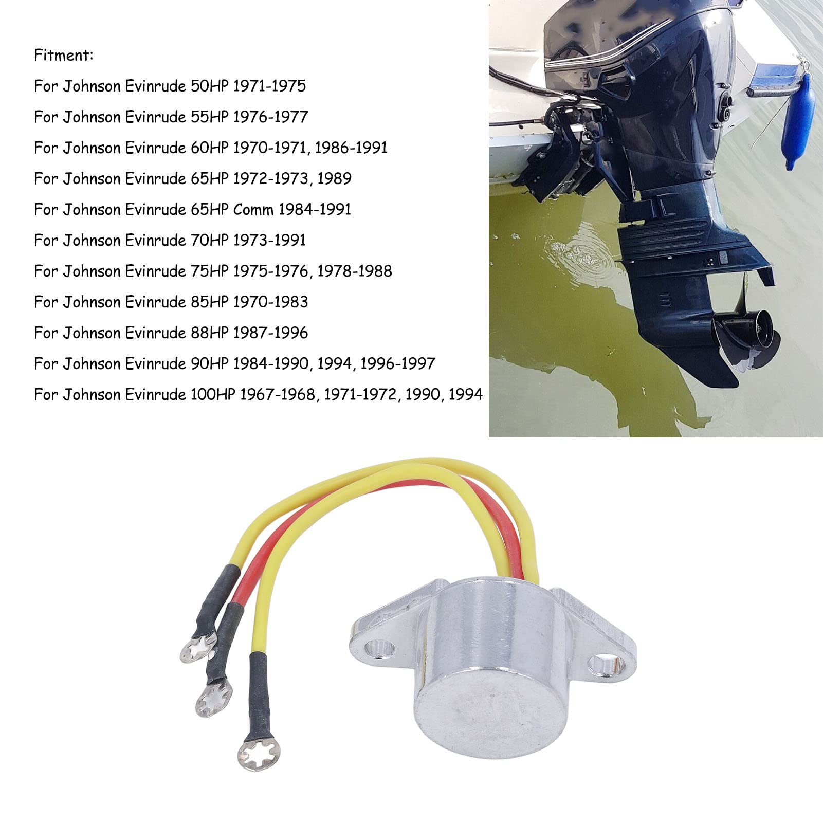 Evinrude Parts Voltage Regulator Rectifier For Johnson/Evinrude ...