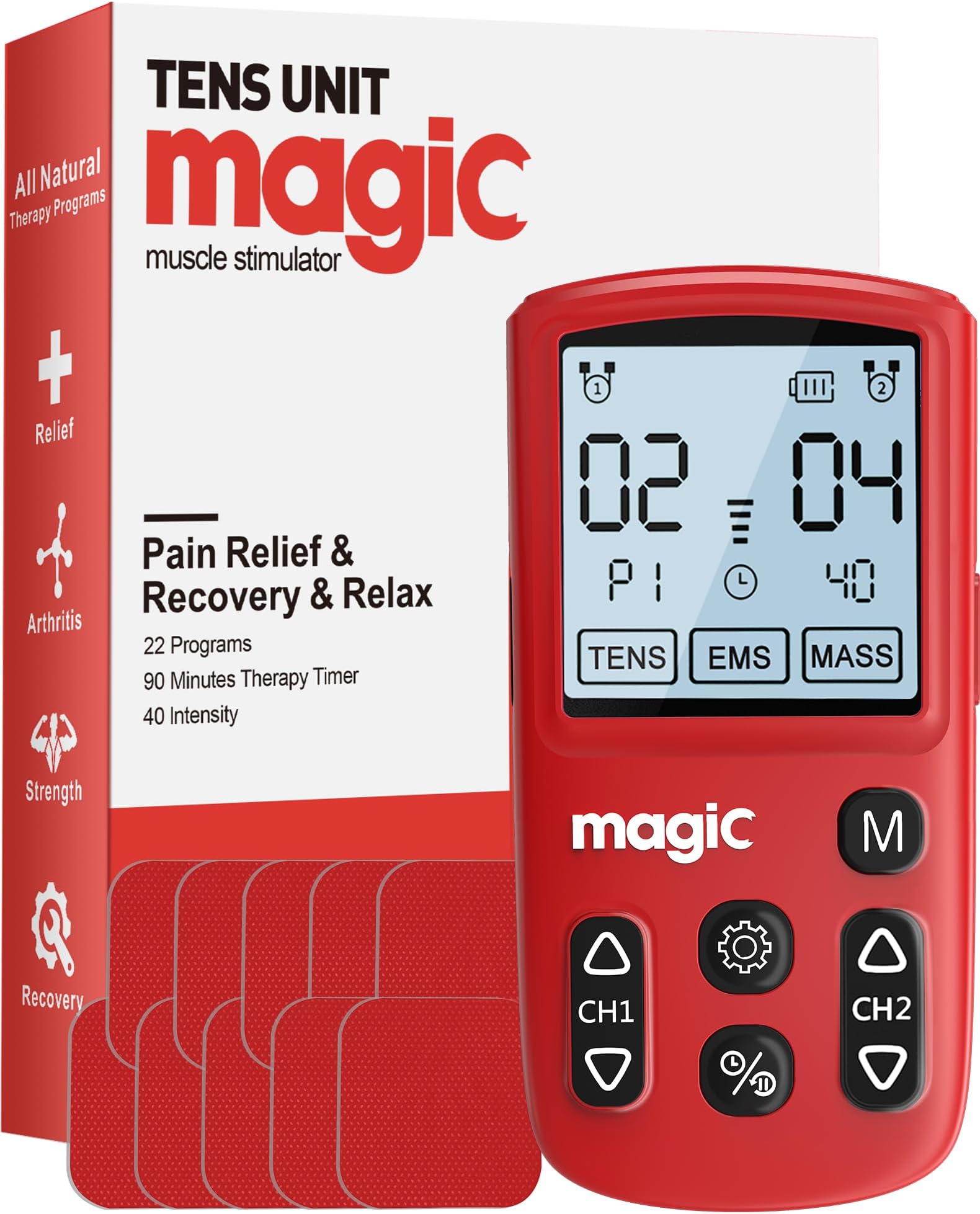 Amazon.com: Chattanooga Primera TENS/NMES Unit with HAN Waveform ...