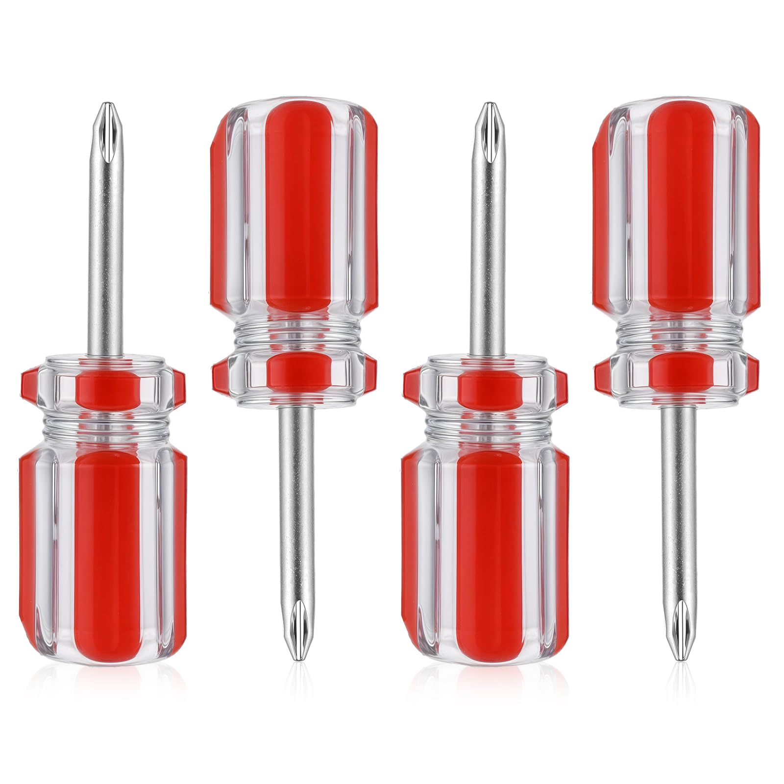 4 Pcs Short Phillips-Head Screwdrivers Stubby Phillips Screwdriver Mini ...
