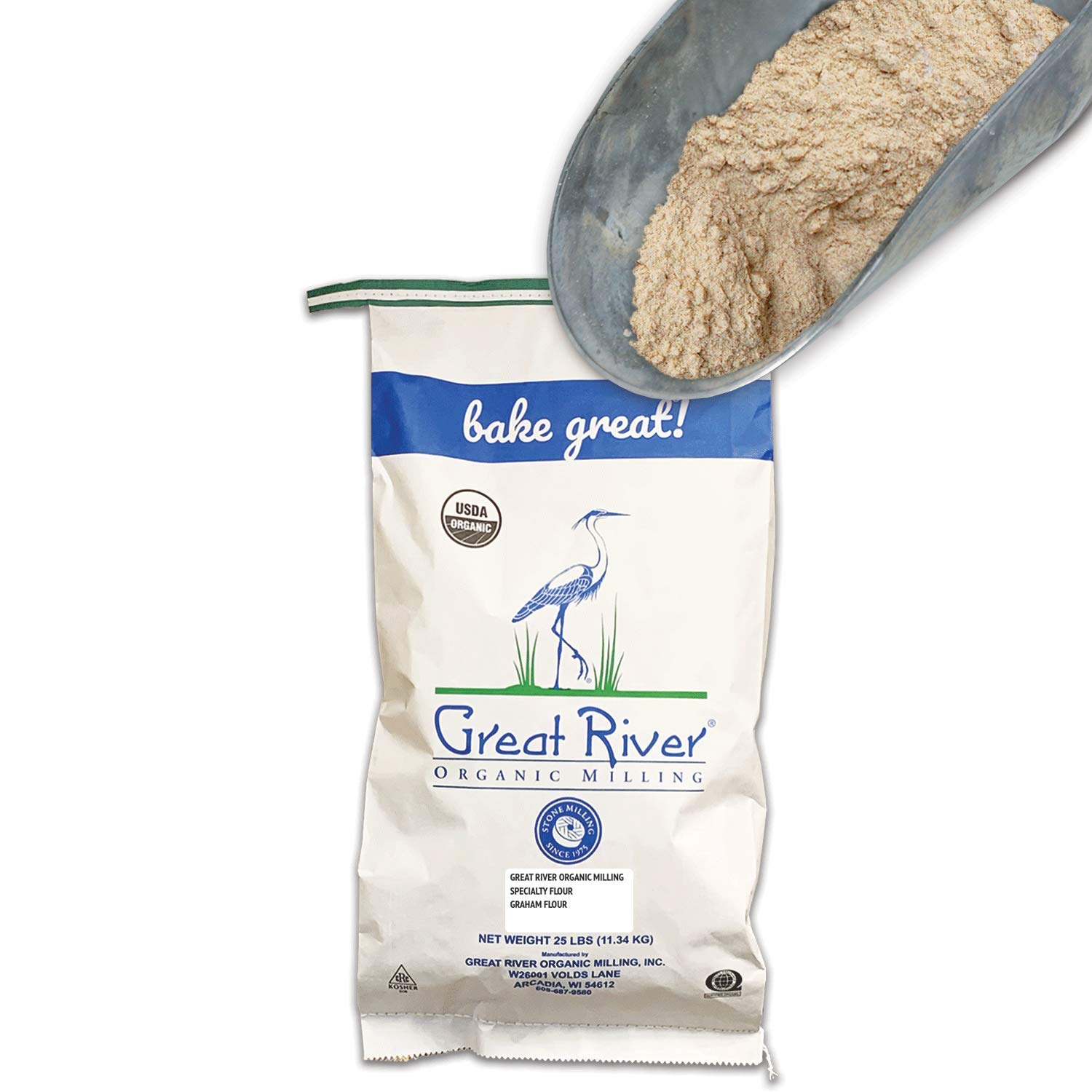 Snapklik.com : Great River Organic Milling, Bread Flour, Graham Flour ...