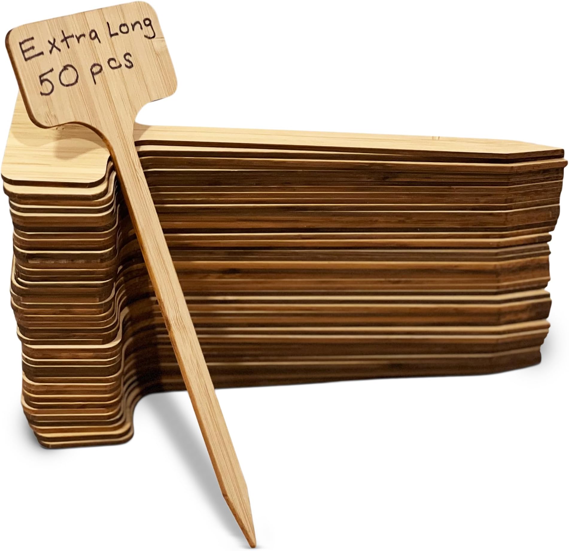 Amazon.com: KINGLAKE 20 Pcs Wood Chalkboard Plant Tag, Wooden Stakes ...