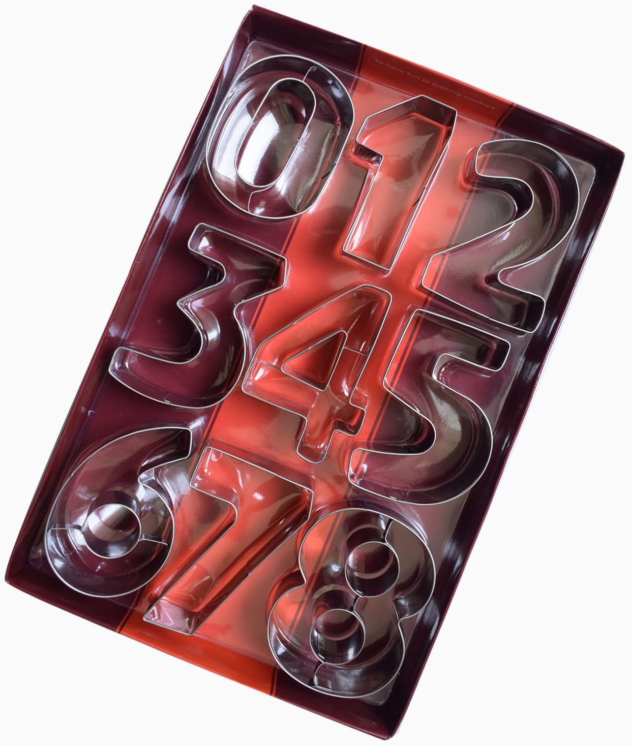 Amazon.com: Molain 9PCS Number Cookie Cutters Set, Birthday Numbers 0-8 ...