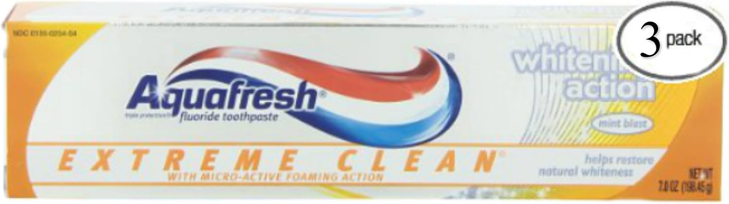 Amazon.com: Aquafresh Extreme Clean Whitening Action Toothpaste, Mint ...