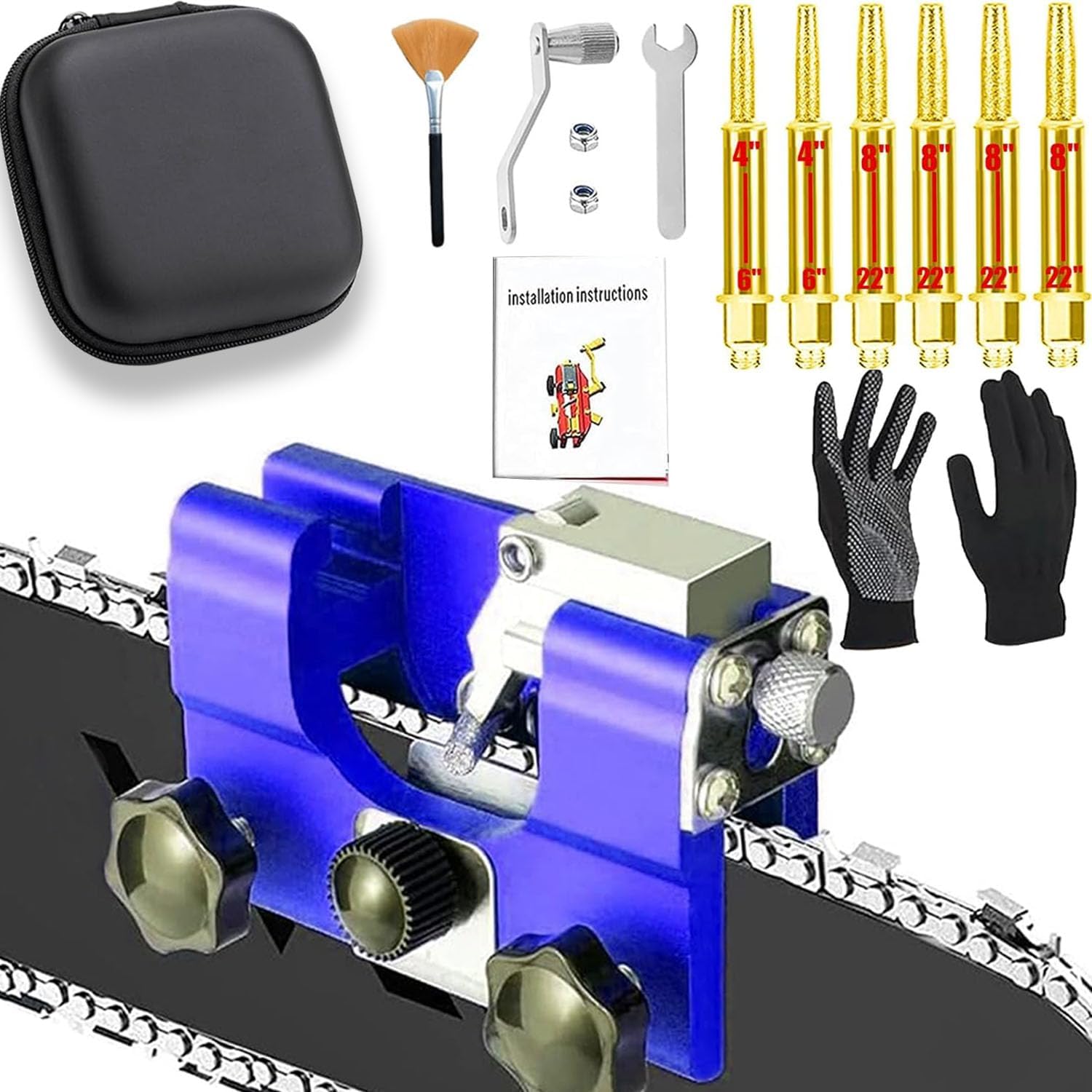 Amazon.com: Lbcbmd Chainsaw Sharpener Clamp, Chainsaw Sharpener Tool ...