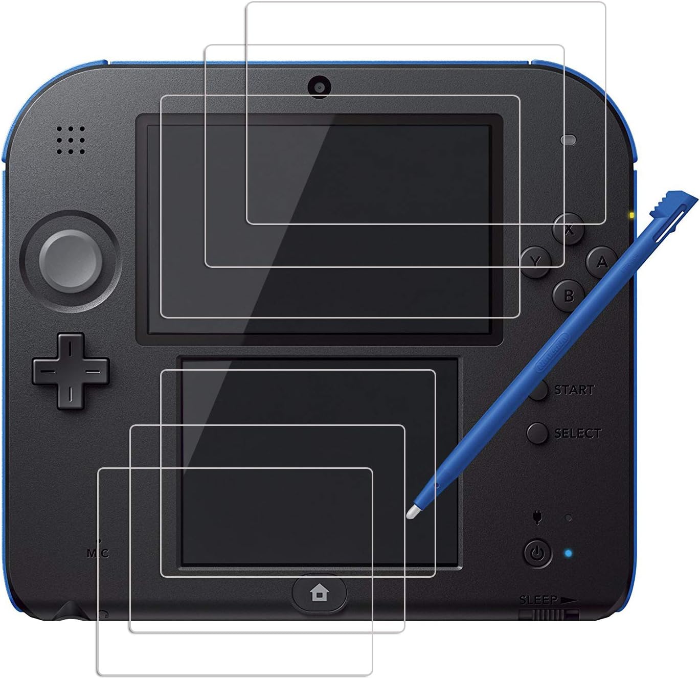 Amazon.com: Replacement for Nintendo 2DS Screen Protector and Stylus ...