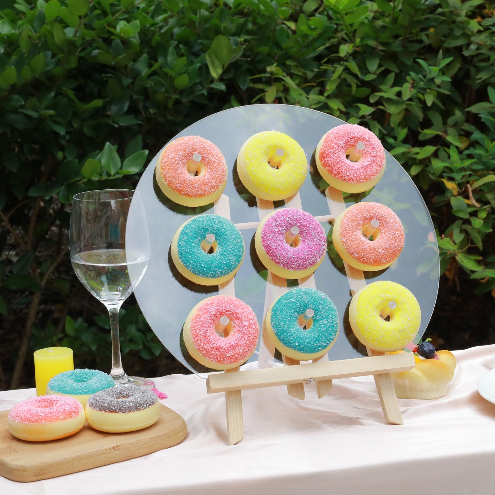 Donut Wall Display Stand for Dessert Table Reusable Acrylic Doughnut ...