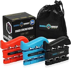 Amazon.com : (3 Pack) Finger Strengthener Workout Kit - Finger ...