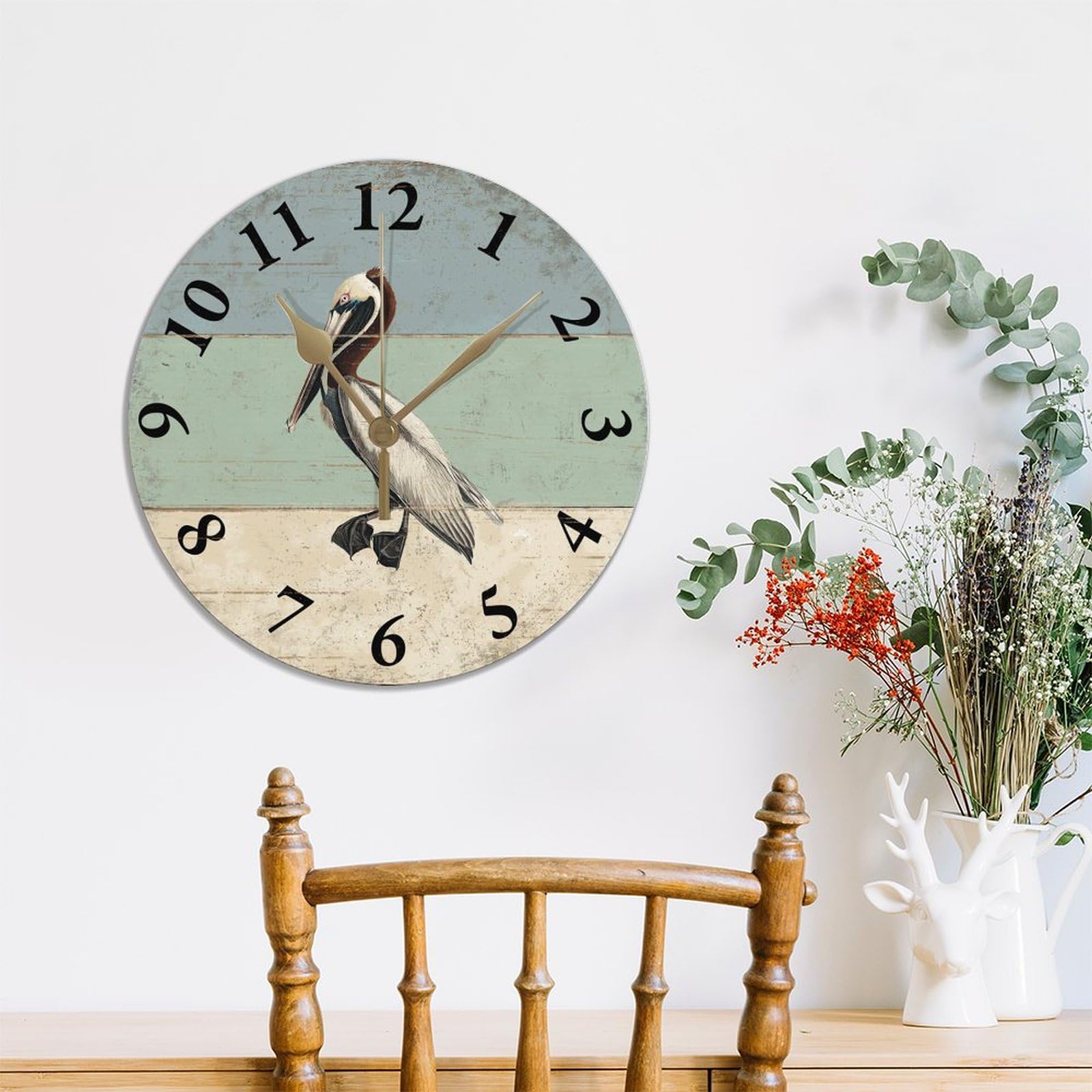 Clocks Modern Style Farmhouse Small Wall Clock Tiny Home Decor Modern