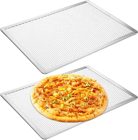 Amazon.com: HOFURME 2 Pcs Pizza Screen, 11 x 15.7 Inch Rectangular ...