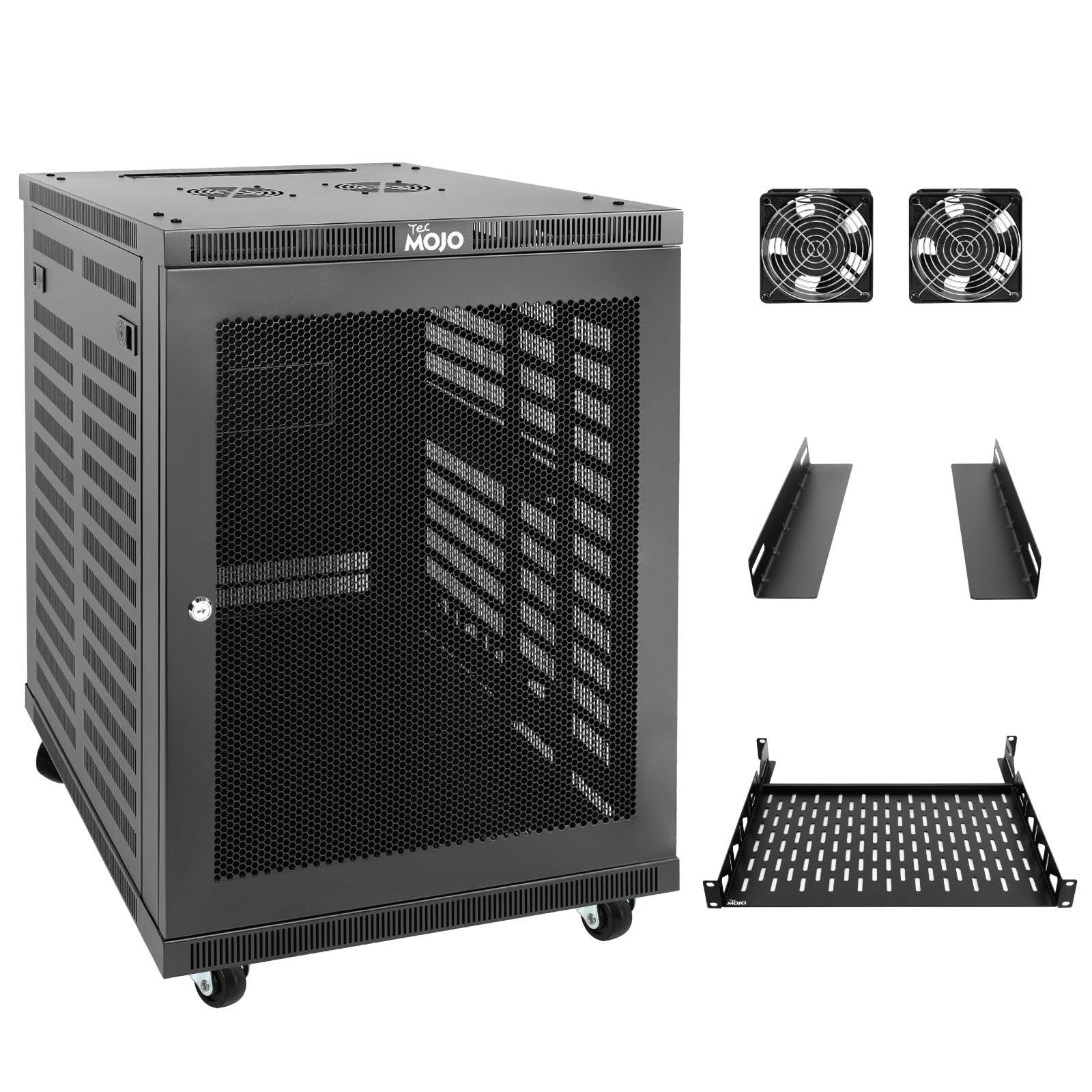 Amazon.com: Tecmojo 15U Wall Mount Rack,15U Rack 23.6 Inch Depth,Hold ...