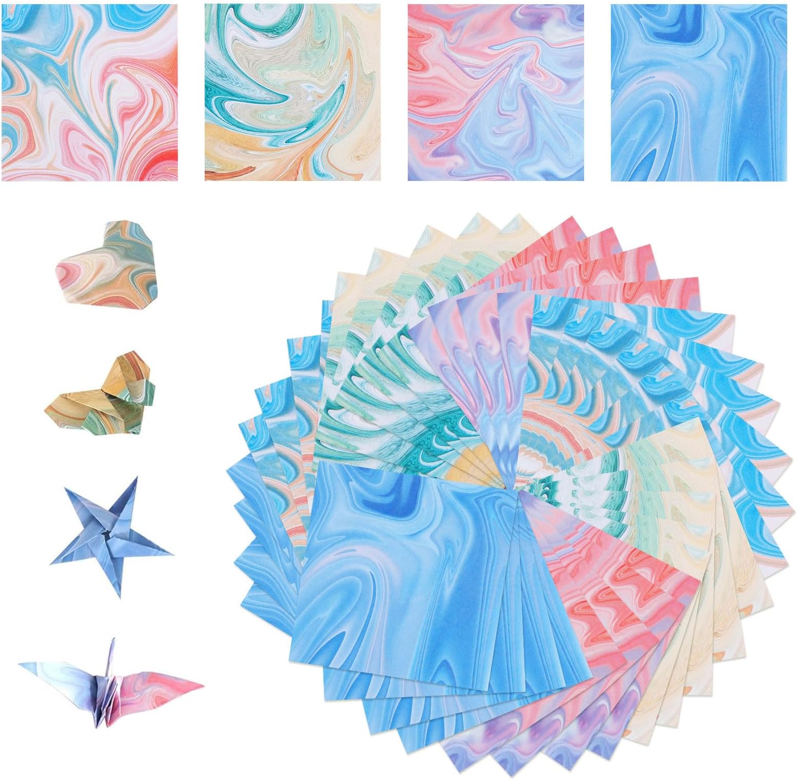 Origami Paper - Patterned Origami paper gift set (Chiyogami) - 45 ...