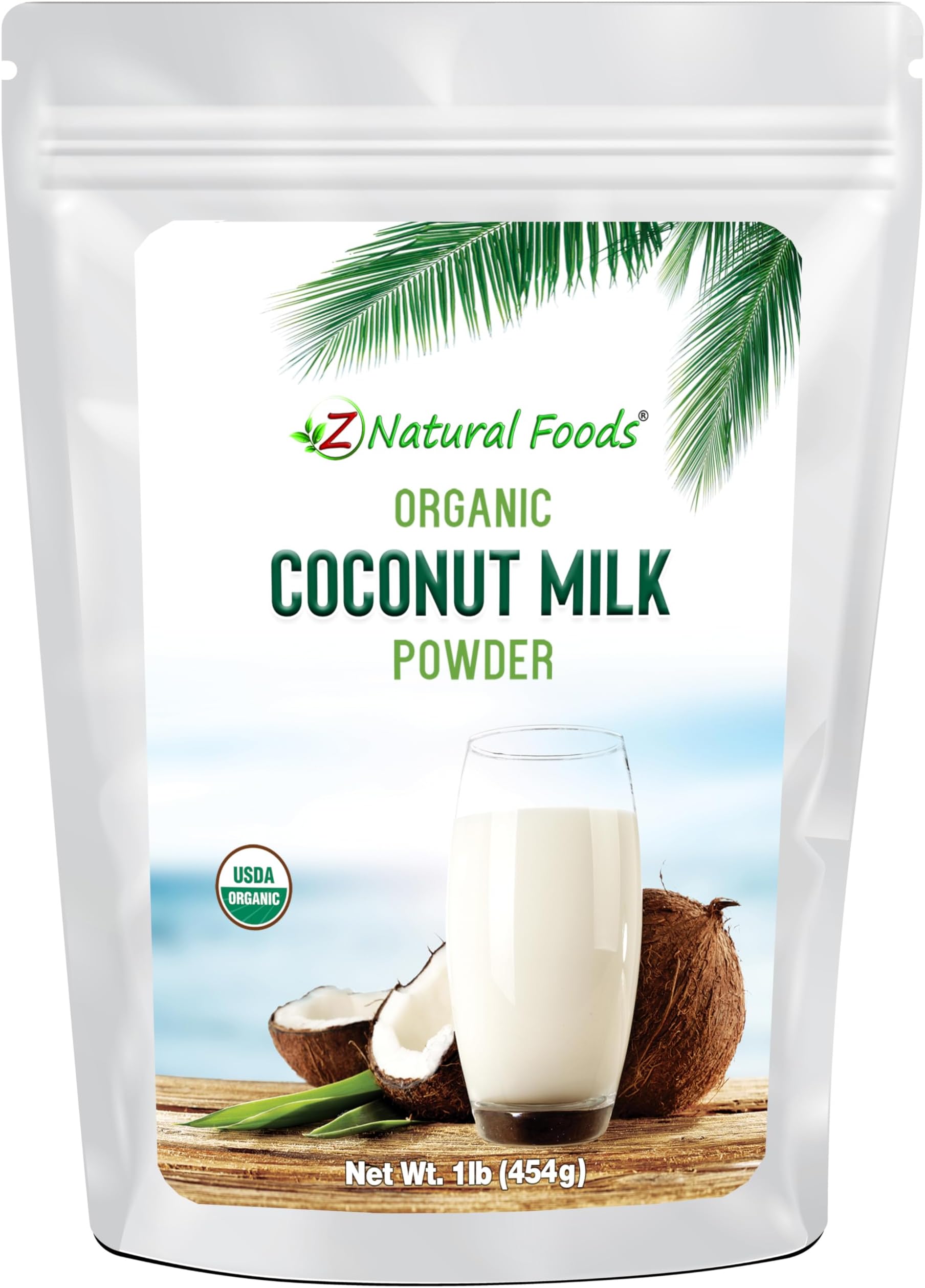 Amazon.com : Z Natural Foods Organic Coconut Milk Powder - All-Natural ...