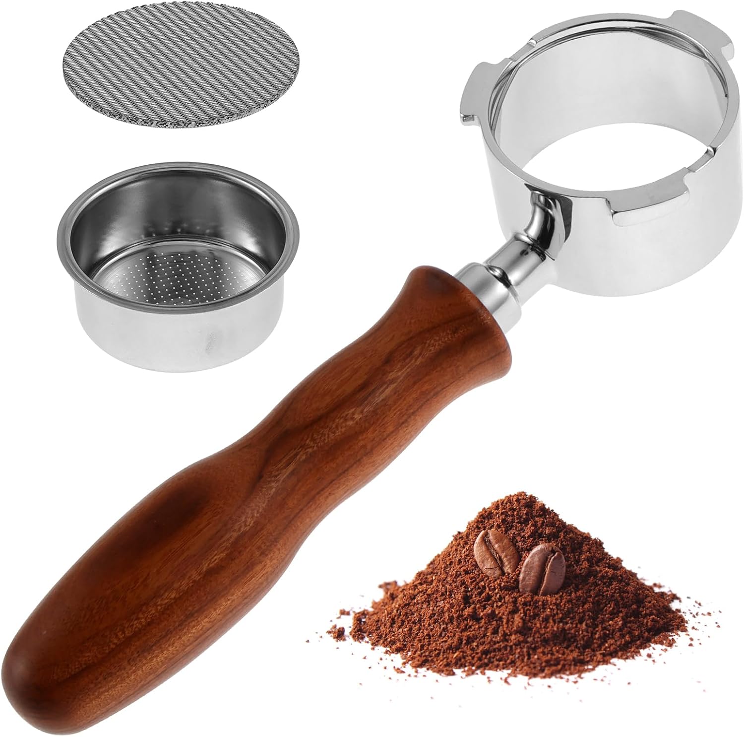 Amazon.com: KTZCTPCA 51mm Bottomless Portafilter, Stainless Steel ...