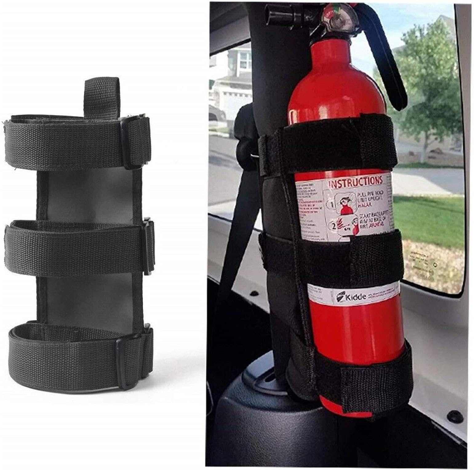 Amazon.com: Roll Bar Fire Extinguisher Holder, Adjustable Fire ...