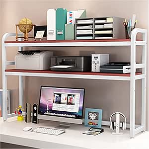 Amazon.com: 2 Tier Bookcase - Computer Desk Bookshelf Hutch ...
