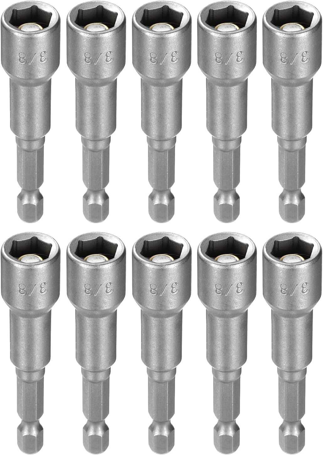 Amazon.com: HARFINGTON 10pcs Hex Nut Driver Drills Bit 3/8" 6-Point ...