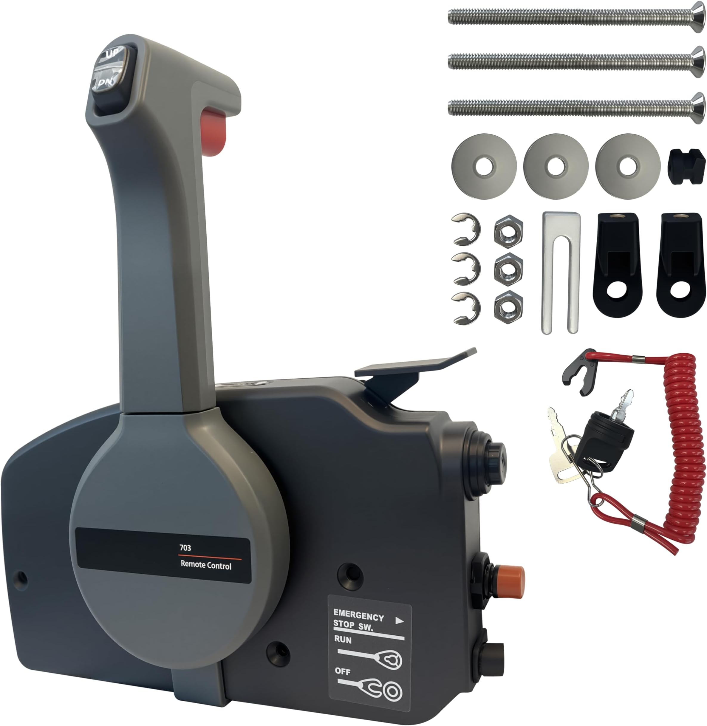 Amazon.com : Universal Outboard Marine Side Remote Mount Control Box ...