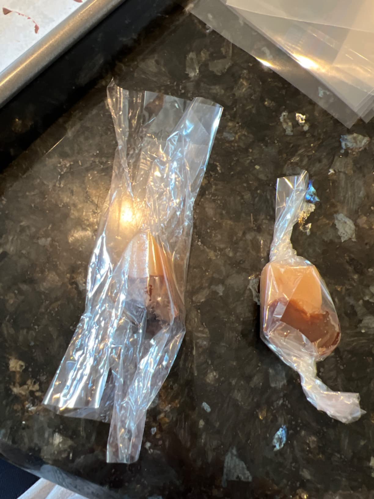 Amazon.com: 500 Pcs Candy Wrappers, Clear Cellophane Caramel Chocolate ...