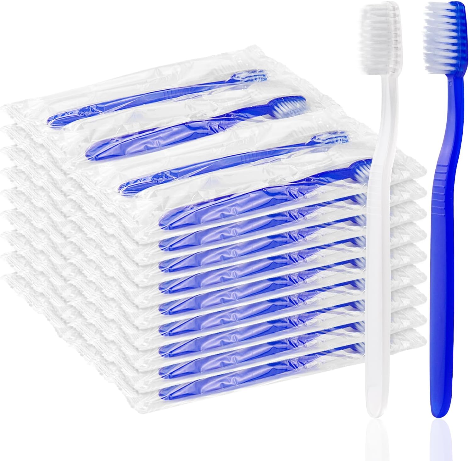 Amazon.com : Gisdo 50 pcs Prepasted Disposable Toothbrushes Bulk ...