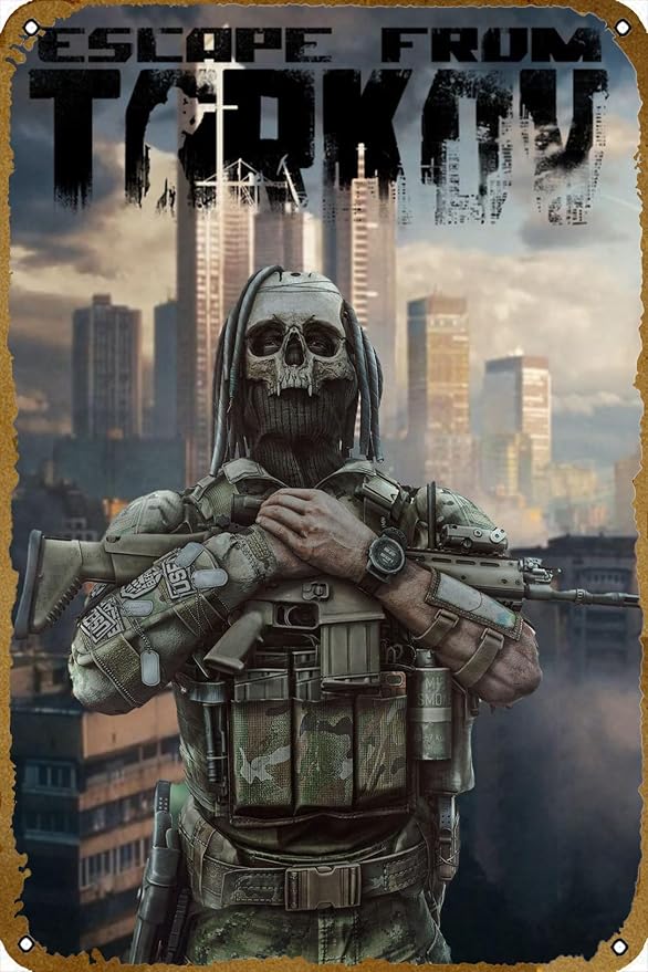 Amazon.com: Escape from Tarkov Boss Poster Wall Home Wall Art Metal Tin ...