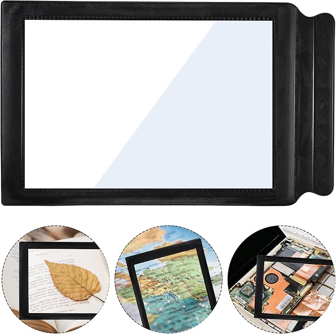 Magnifier Sheet A4 Full Page 3X Large Magnifying Sheet Magnifying ...