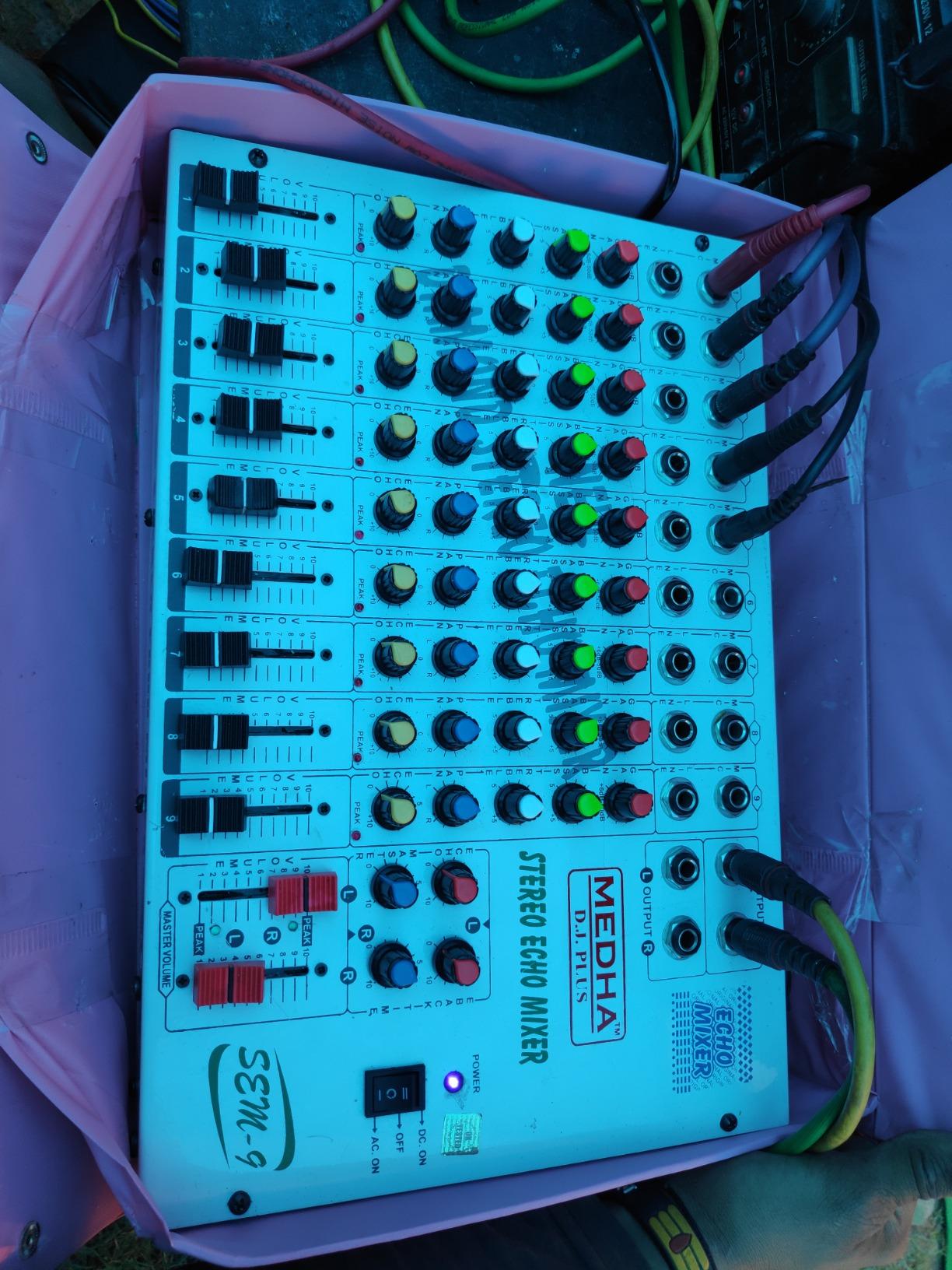 Medha Professional 9 Channel STERO Echo Mixer : Amazon.in: Musical ...